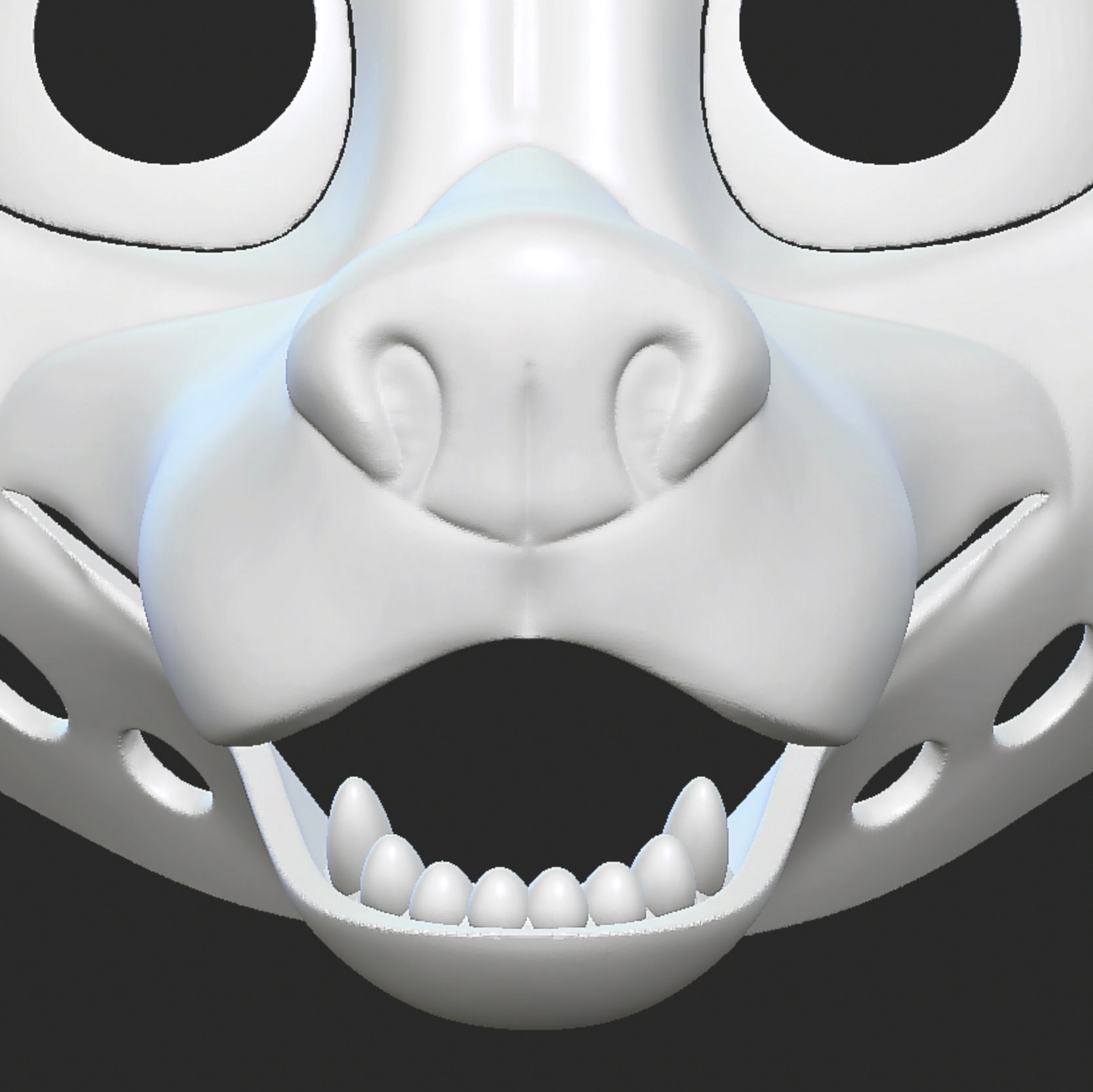 Fursuit Canine 3D Model - Etsy