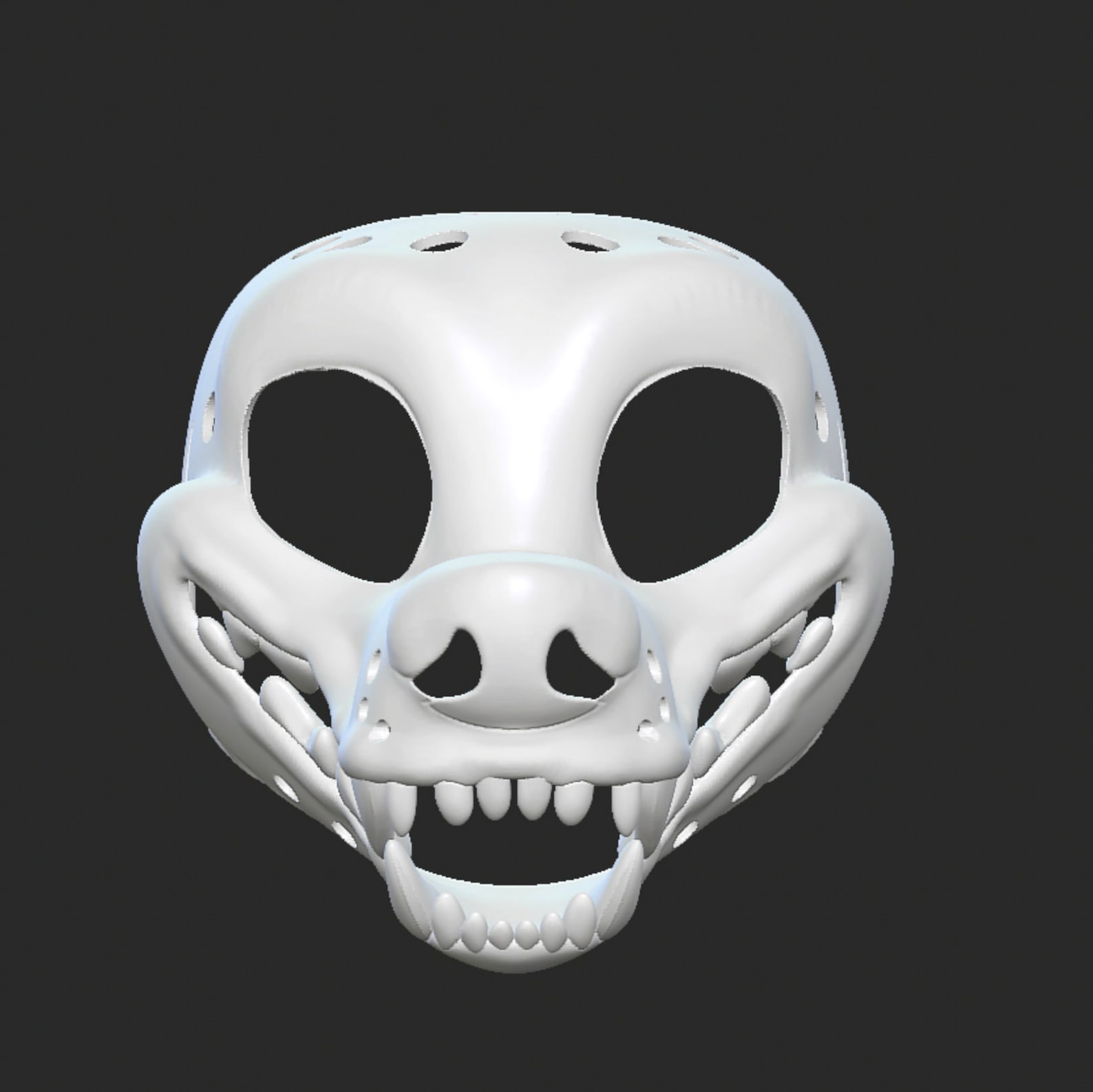 Toothy Fursuit Canine 3D Model - Etsy