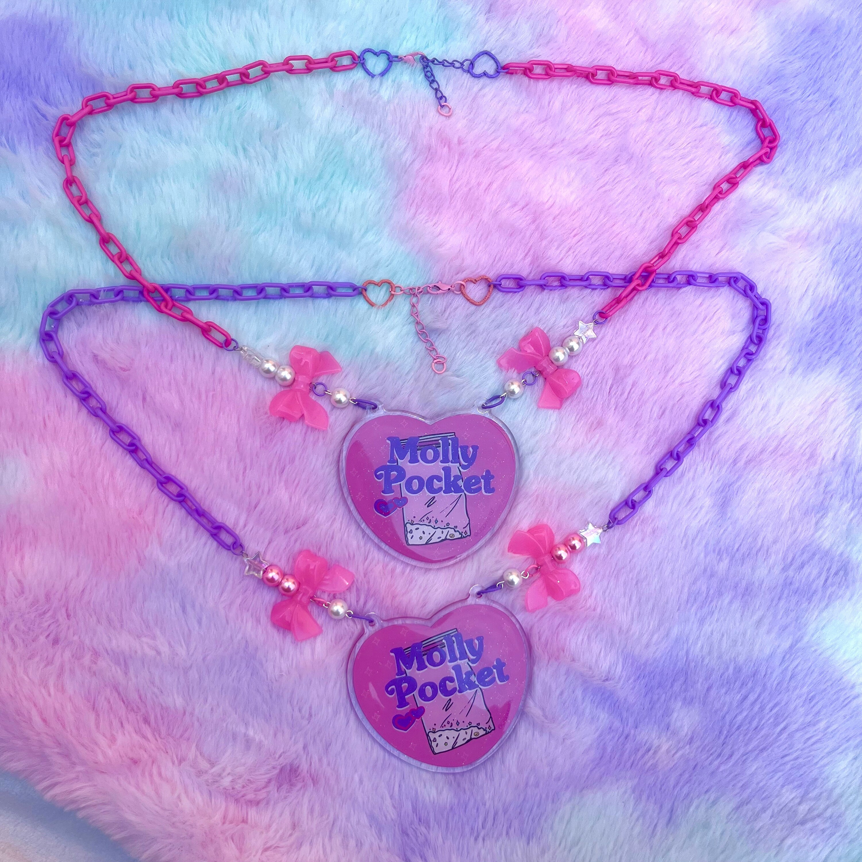 Molly Pocket Kidcore Necklaces // Kawaii Toy Inspired Kandi Rave Decora ...
