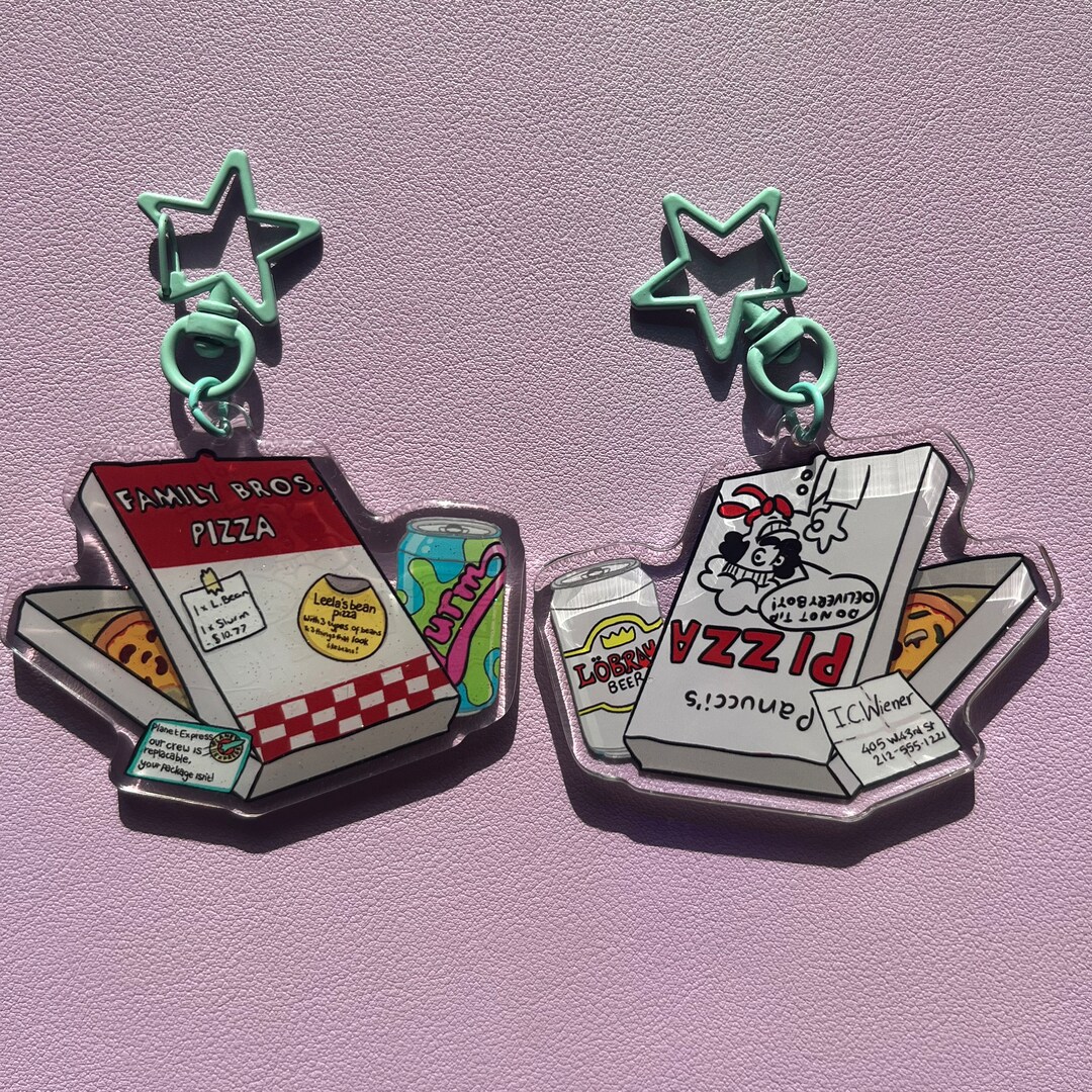 Futurama Inspired Double Sided Panucci’s Pizza Charm - Keychain - Etsy