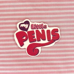 The Brony Sticker // Silly MLP Inspired Glitter Vinyl Stickers - Etsy