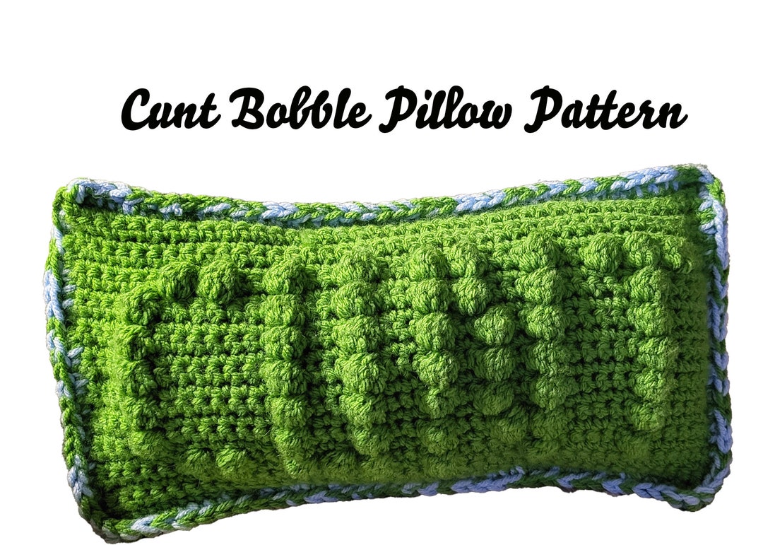 Crochet Pattern Bobble Stitch Pillow cvnt Instant Download Quick and ...
