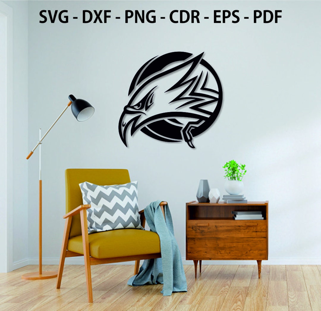 Eagle Vector Files Svg Png Jpeg Dxf Pdf Eps Formats Suitable for CNC ...