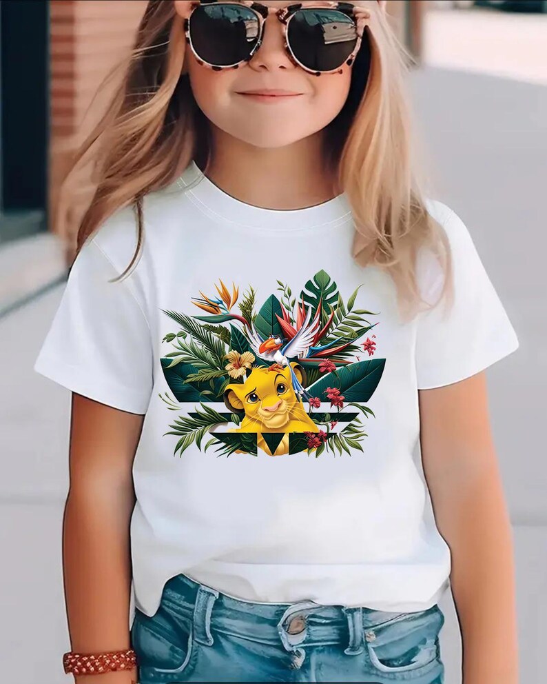 Simba Adidas the Lion King Transfer Png Creation DTF Prints Sublimation ...
