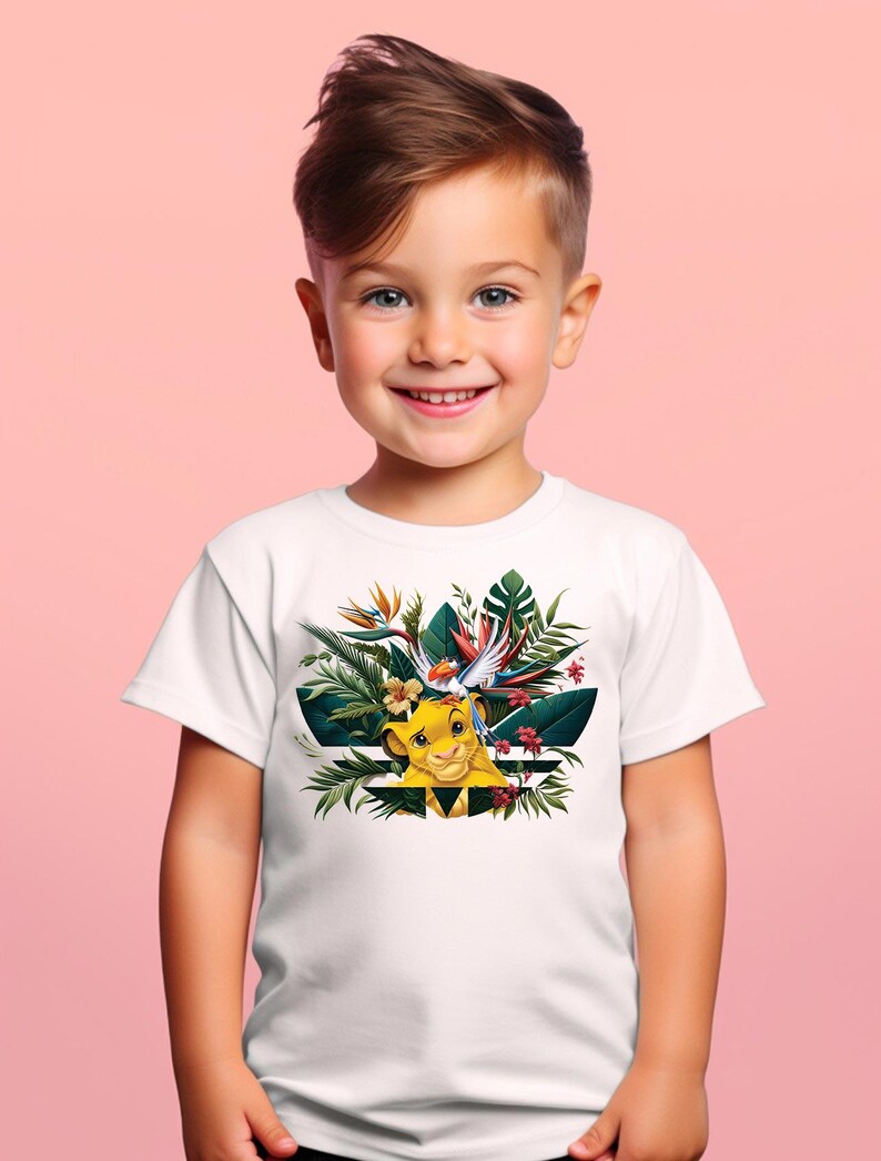 Simba Adidas the Lion King Transfer Png Creation DTF Prints Sublimation ...