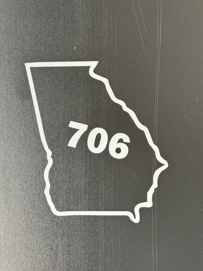 Georgia State Area Code Vinyl Decal - Etsy