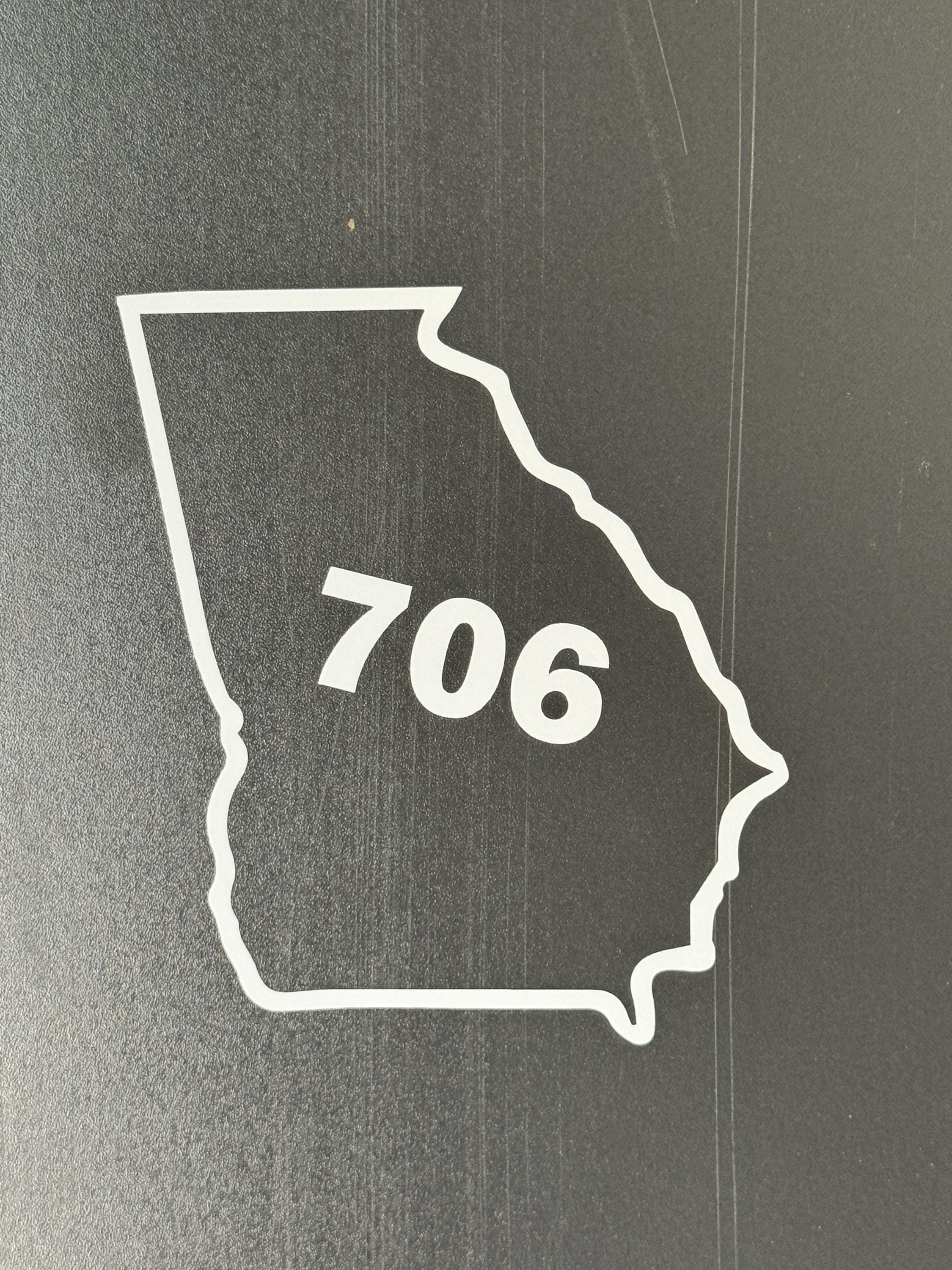 Georgia State Area Code Vinyl Decal - Etsy