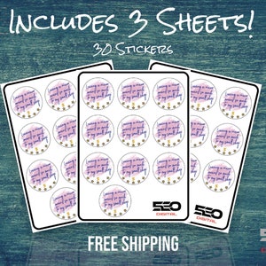 Rate My Small Shop Sticker Sheets Review My Small Shop 30 Stickers - Etsy