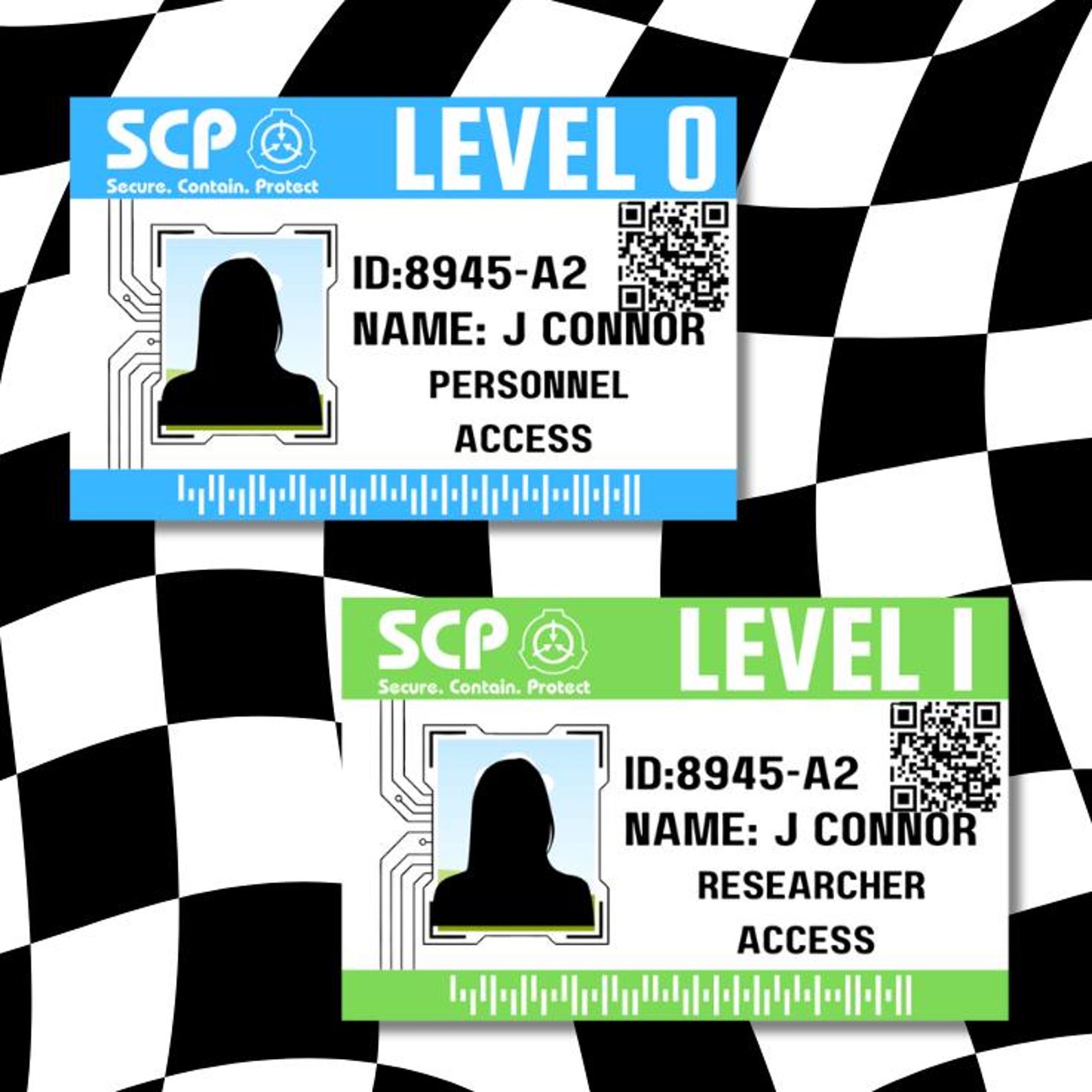 Custom SCP Foundation Access Key Card | Personalized ID Badge With ...