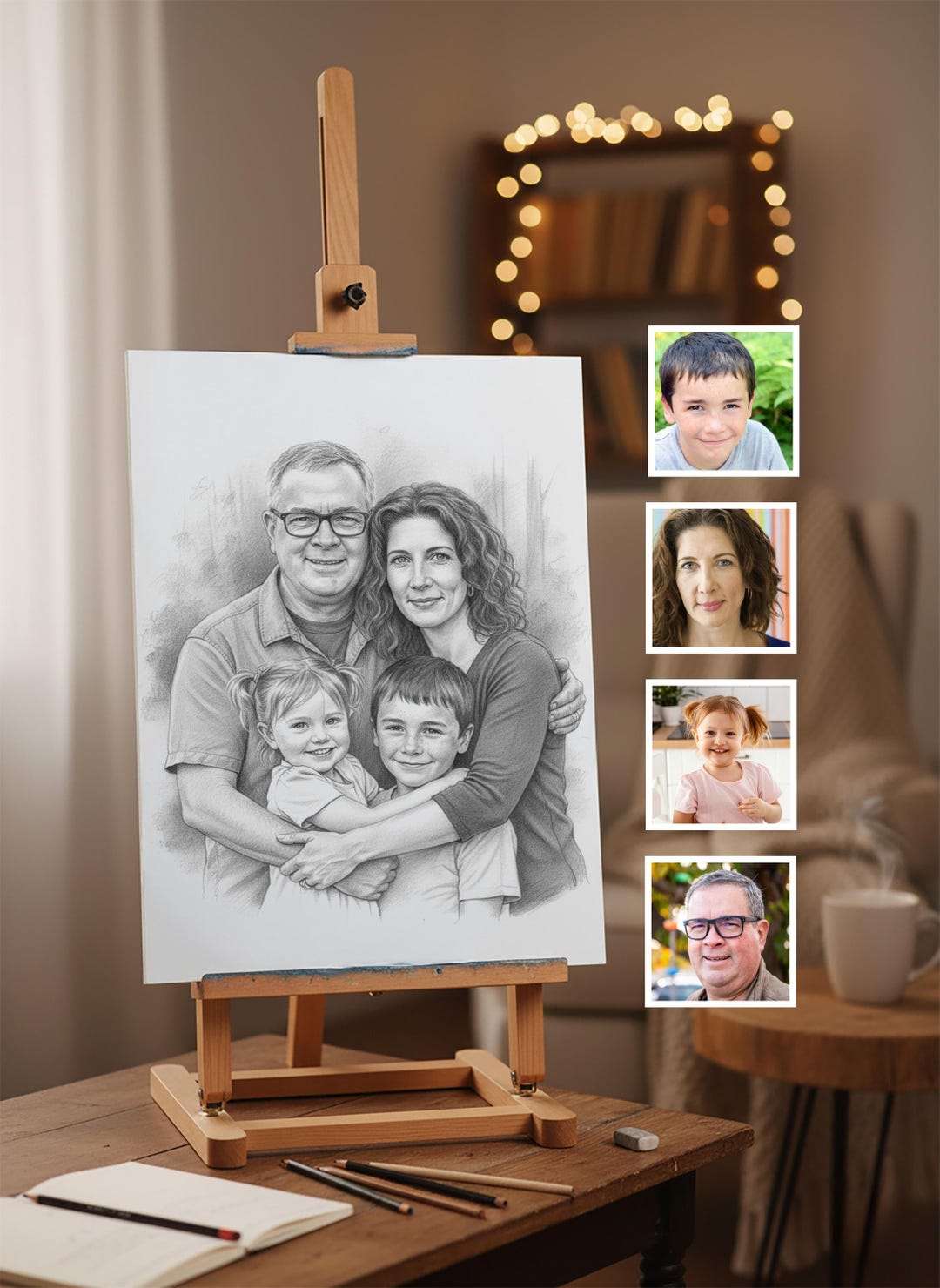 Custom Memorial Portrait | Combine Photos, Add Loved One (digital ...