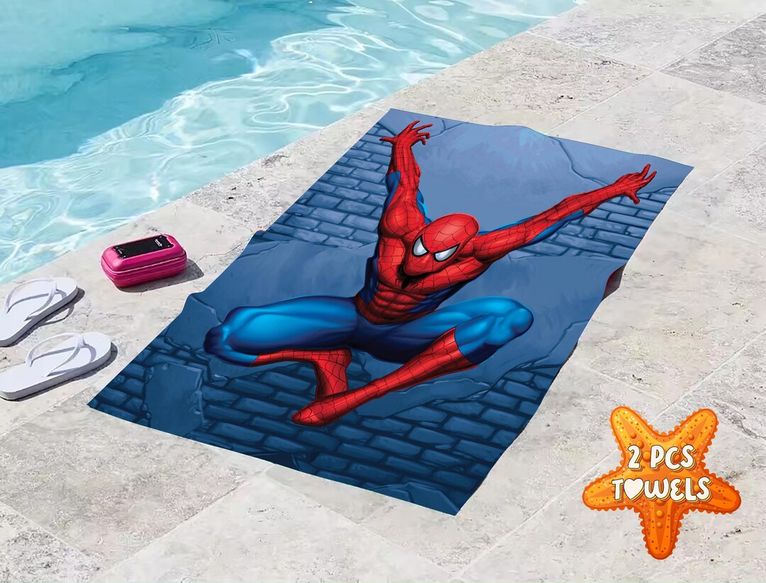 Spiderman Towel,marvel Towel,spiderman Themed,boys Towel,beach Towel ...