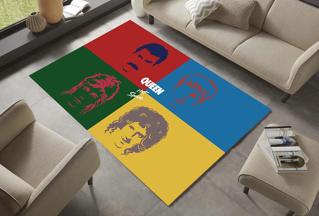 Queen Album Cover Rug,aesthetic Rugs,poster Rug,music Rug,music Lover ...
