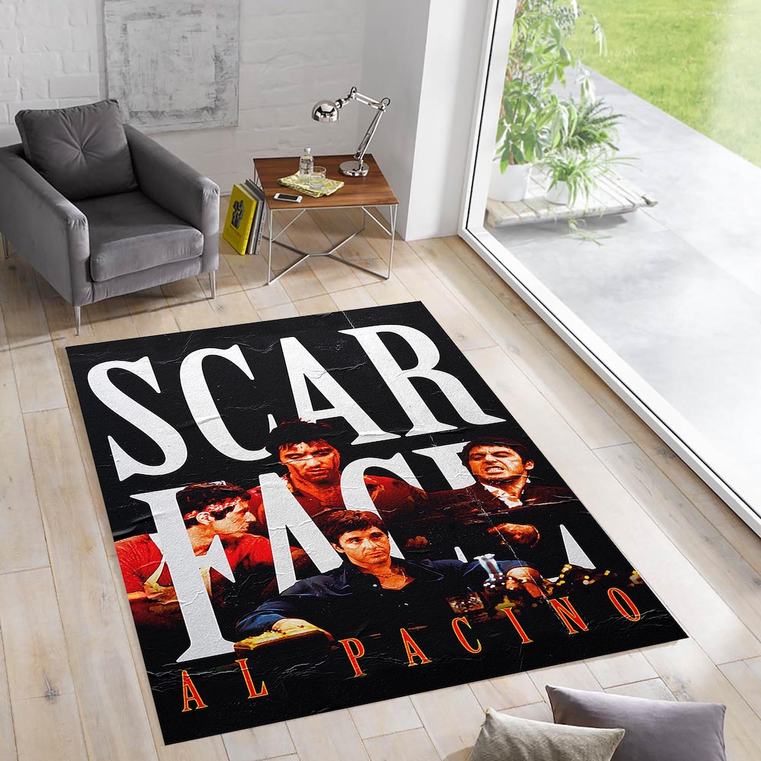 Tony Montana Rug,scarface Rug,alpacino Rug,rug for Living Room,rug for ...
