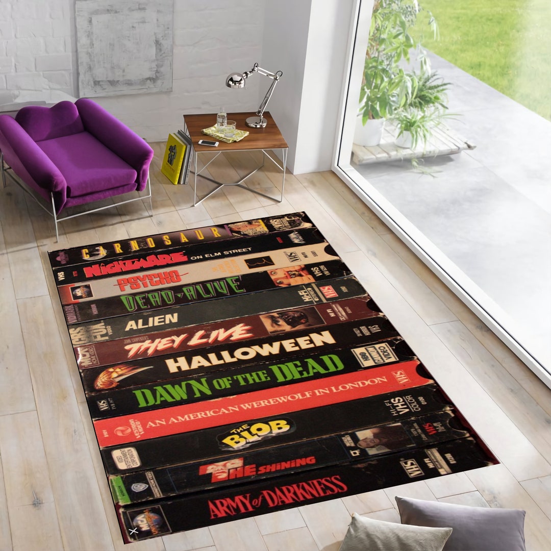 Horror Movie VHS Rug: Spooky Home Decor - Etsy