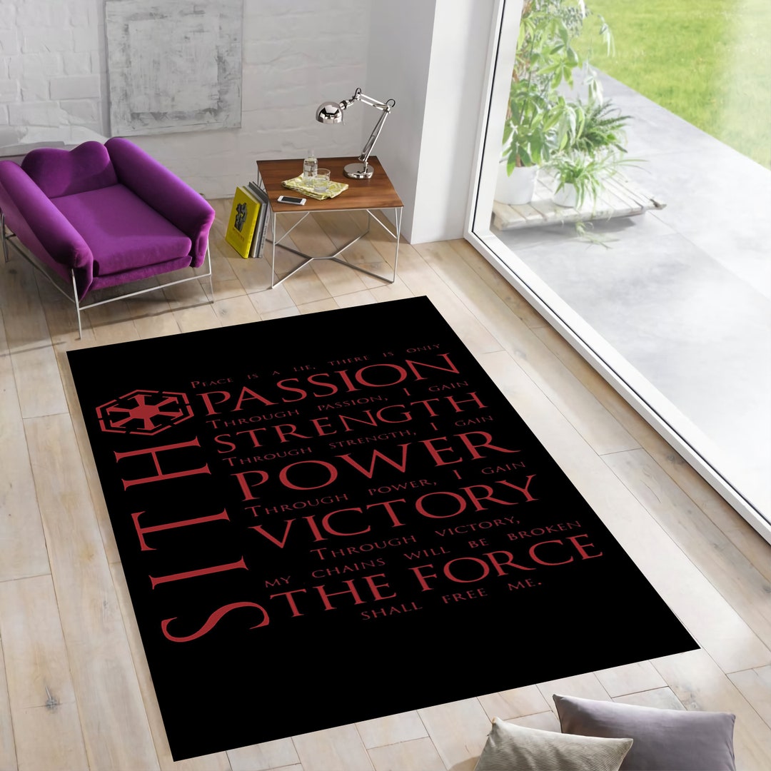 Sith Code Rug,codigo Sith Rug,code of the Sith Rug,star Wars Rug,rugs ...