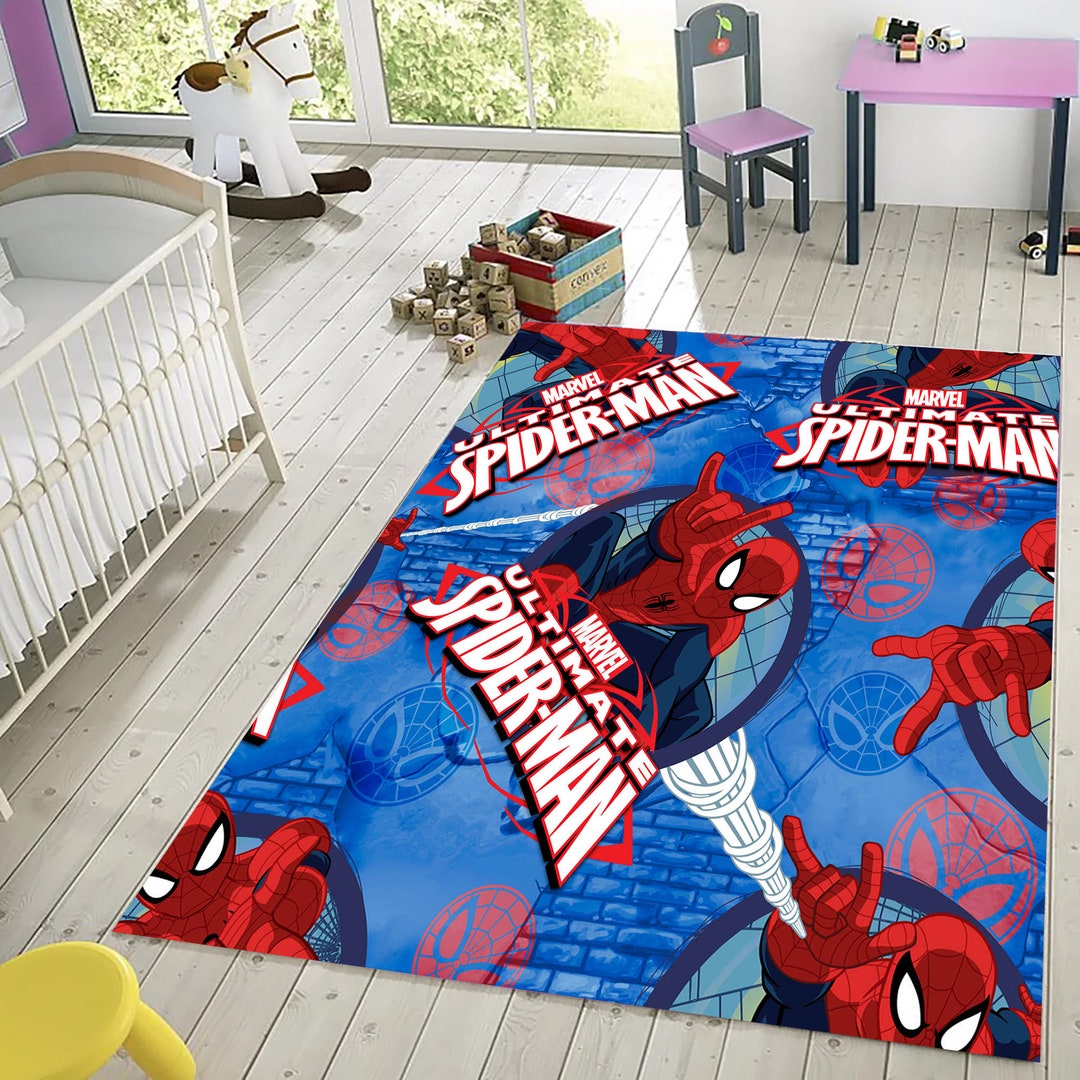 Spiderman Rug,super Hero Rug,avengers Rug,marvel Rug,boys Room Rug,gift ...