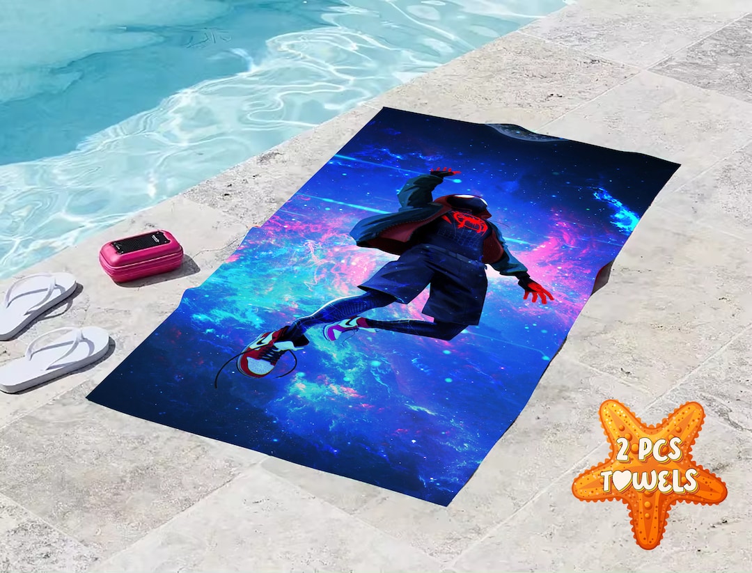 Spiderman Towel,beach Towel Set,pool Towel Set,double Towel Set,custom ...