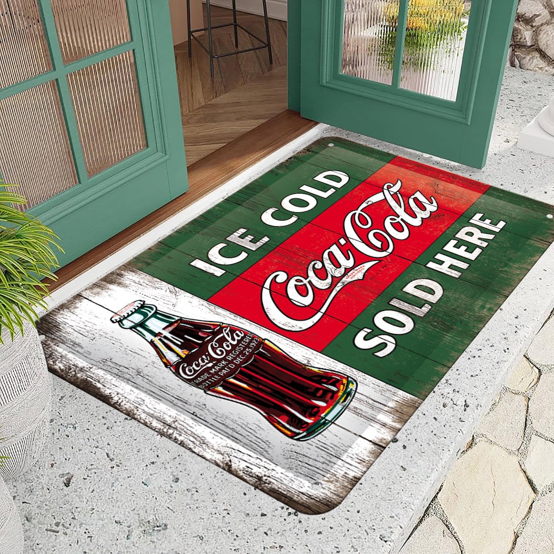 Coca Cola Doormat,bottle Doormat,housewarming Gift,welcome Door Mat ...
