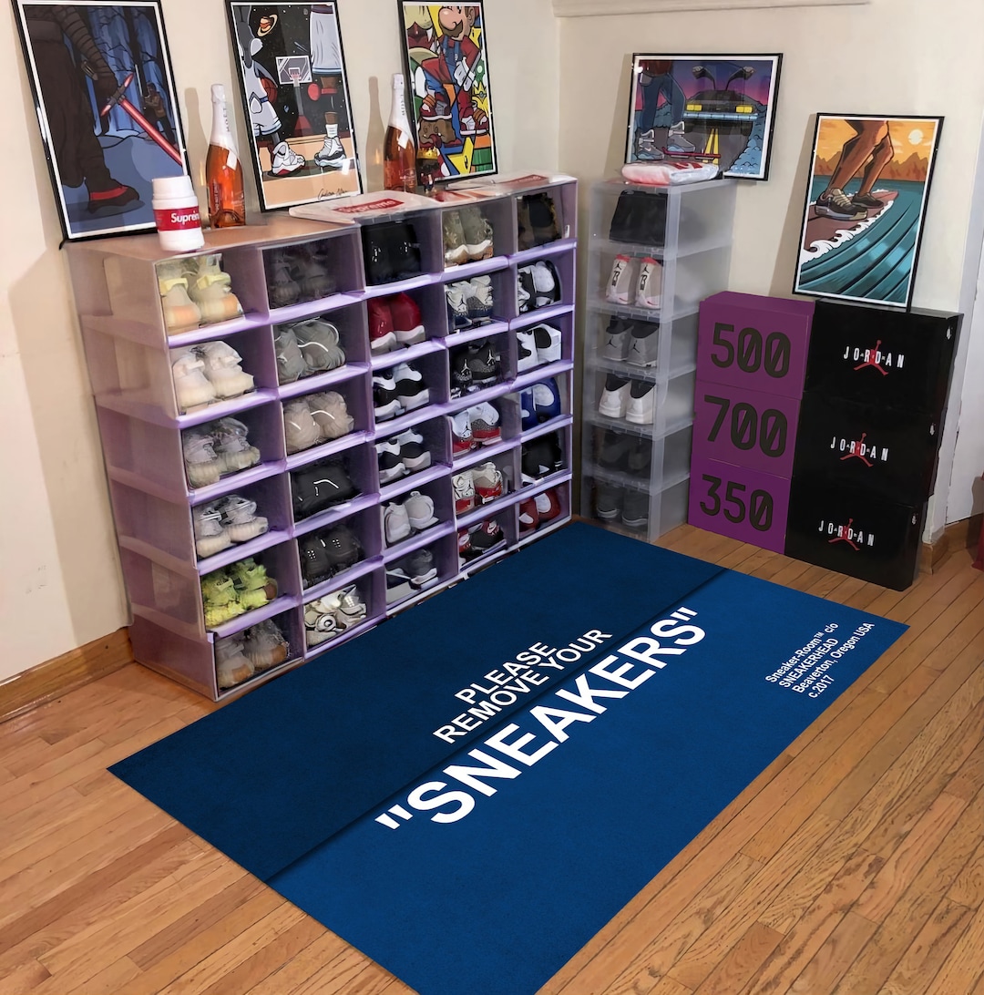 Sneakers Rug,sneakers Head Rug,hypebeast Rug,sneakers Room Decor,gift ...