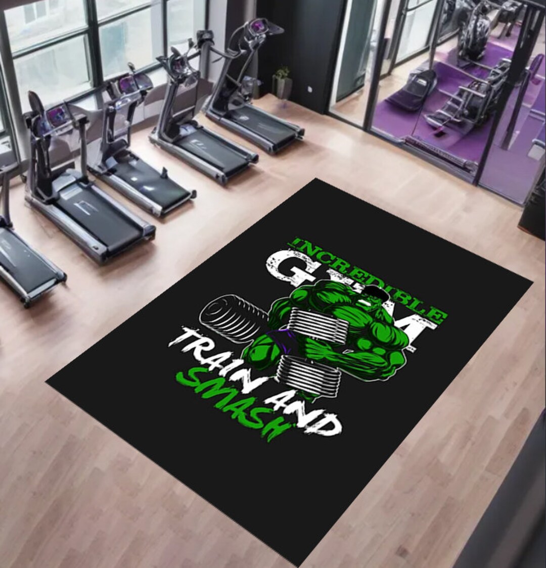 Hulk Rug,motivation Rug,gym Rug,gym Room Rug,gym Room Carpet,weight Rug ...