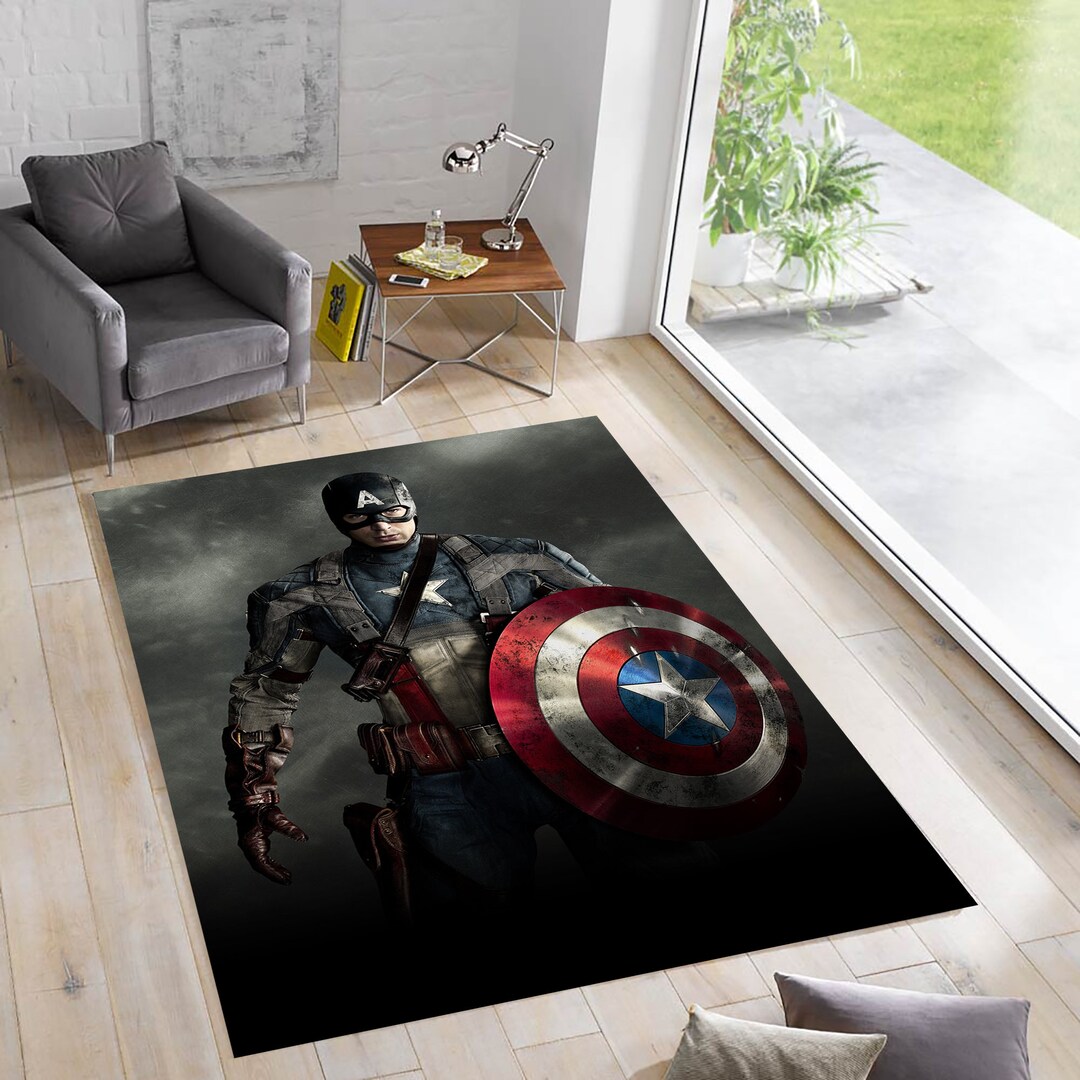Captain America Rug,shield Rug,super Hero Rug,marvel Rug,rugs for ...