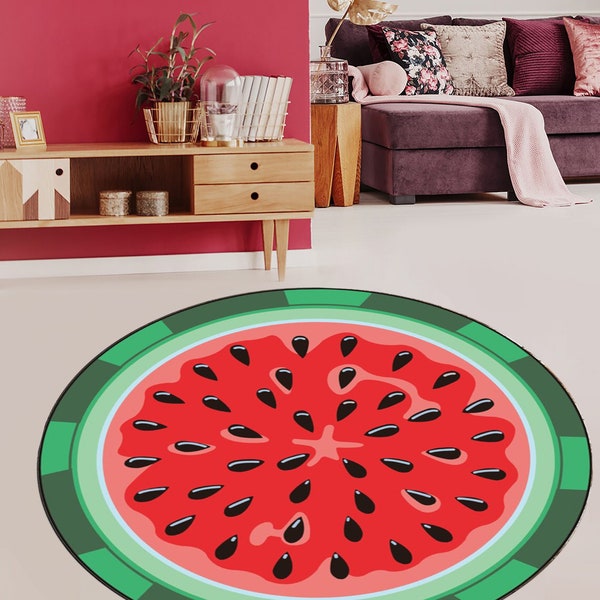 Bluey Watermelon Rug - Etsy