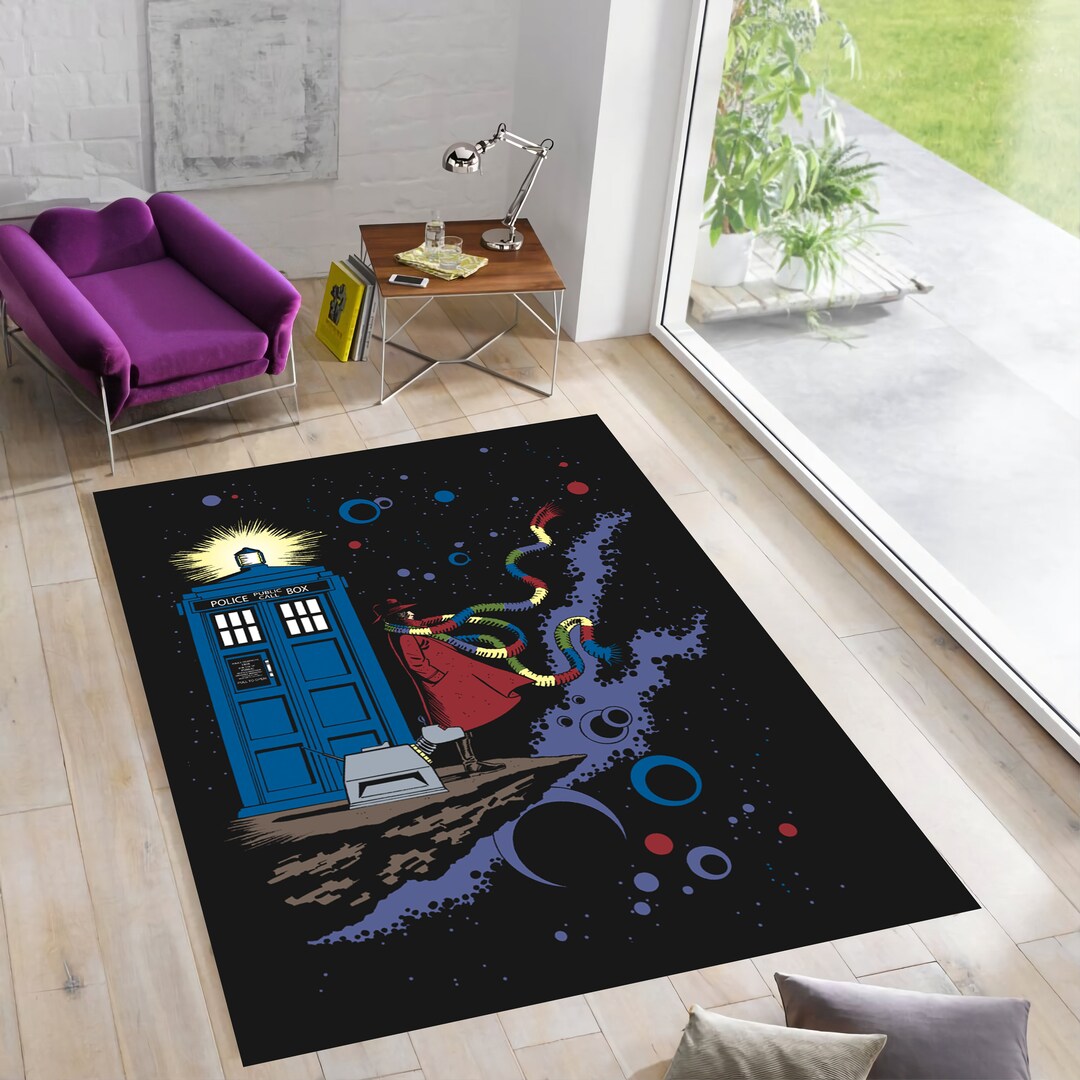 Doctor Who Rug,tardis Rug,police Box Rug,tardis Box Rug,rugs for Living ...