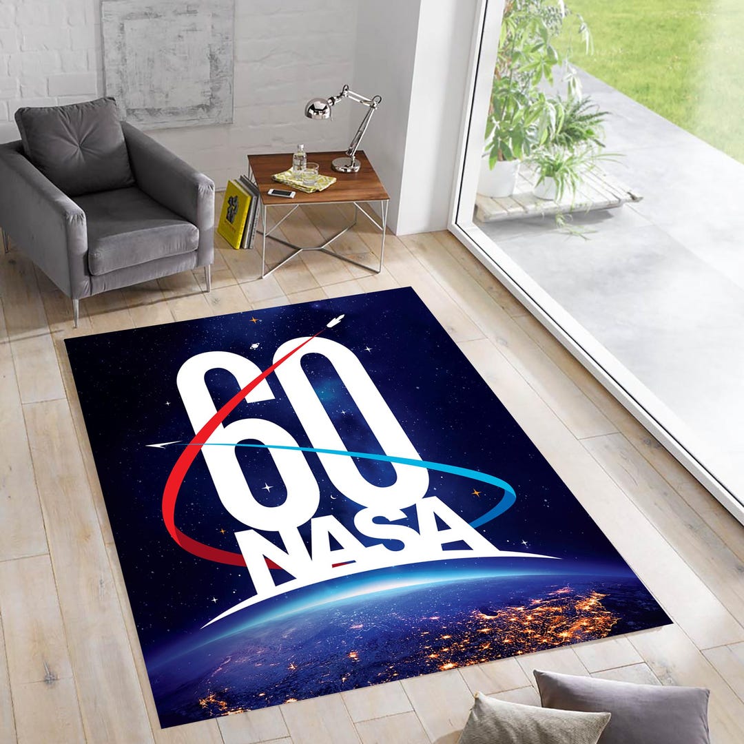 NASA Rug,nasa Logo Rug,nasa Design Rug,rocket Rug,space Rug,astronaut ...