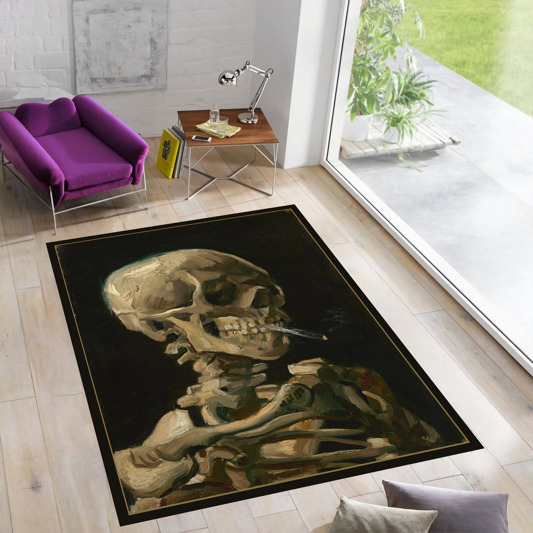 Skeleton Rugs,van Gogh Rug,famous Painting Rug,dark Painting Rug,rugs ...