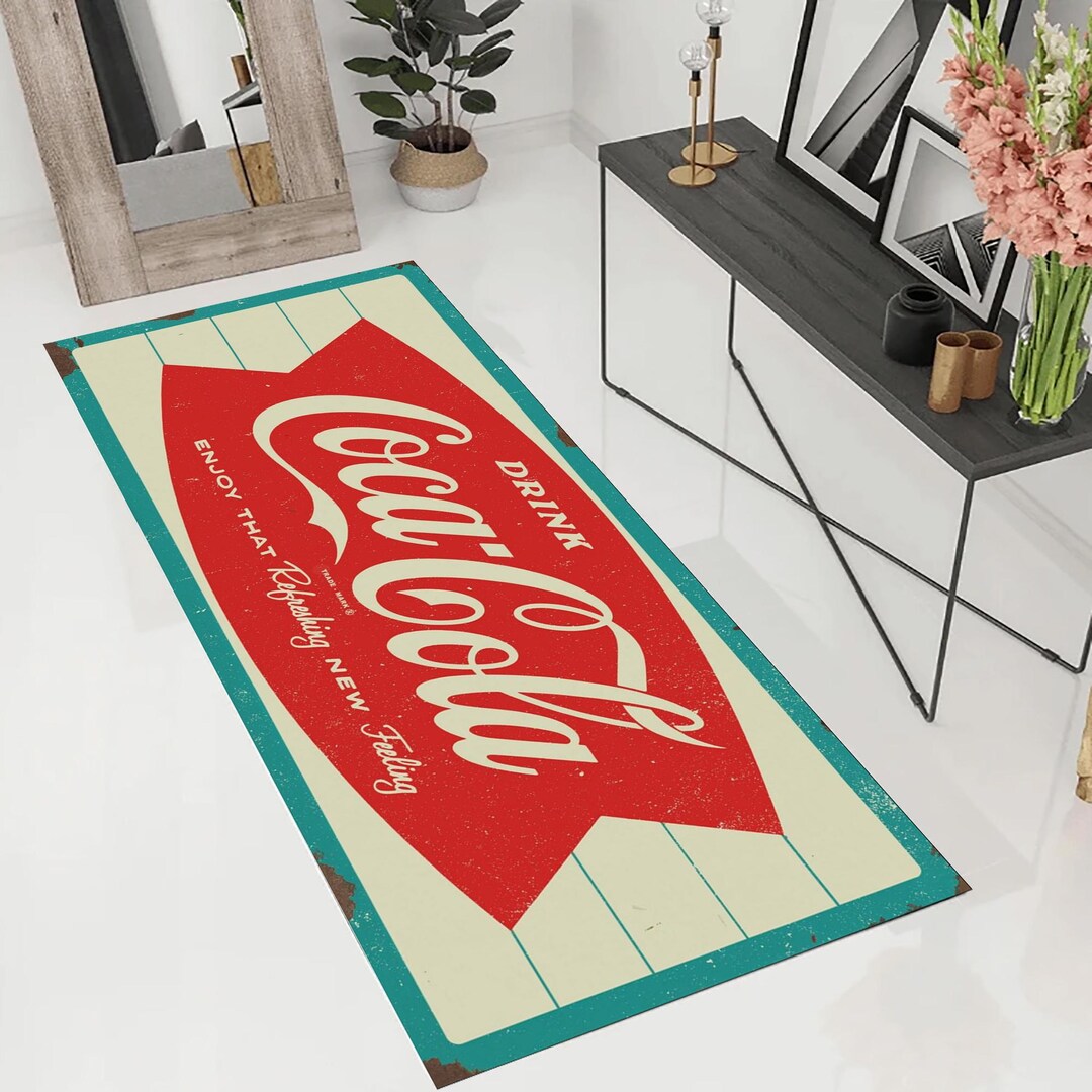 Coca Cola Rug,coca Cola Sign Rug,runner Rugs,hallway Rugs,entry Rug ...