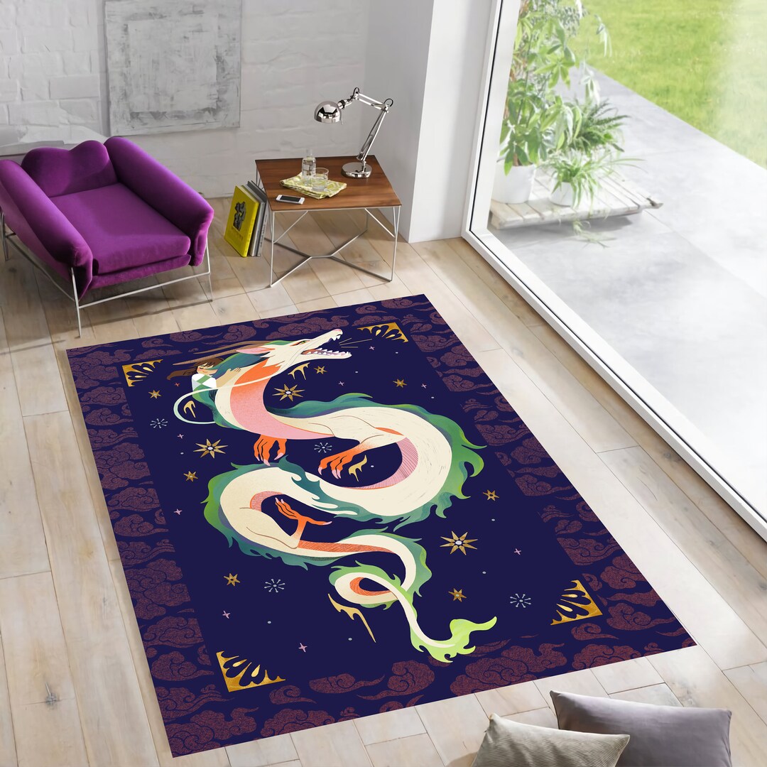 Dragon Rug,anime Rug,dungeon Dragon Rug,anime Design Rug,rugs for ...