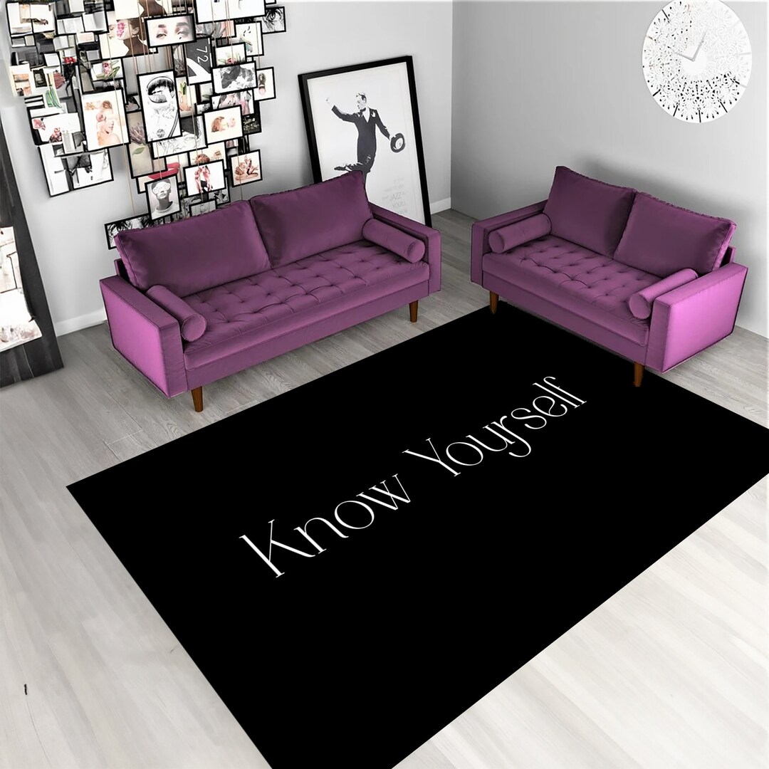 Know Yourself Rug,the Matrix Rug,gnothi Seauton Rug,rugs for Living ...