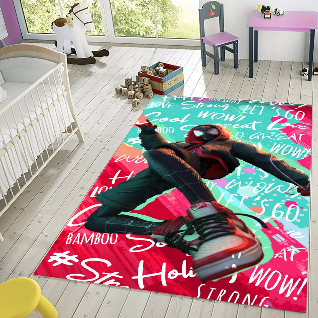 Spiderman Rug,jump Spiderman Rug,avengers Rug,marvel Rug,boys Room Rug ...