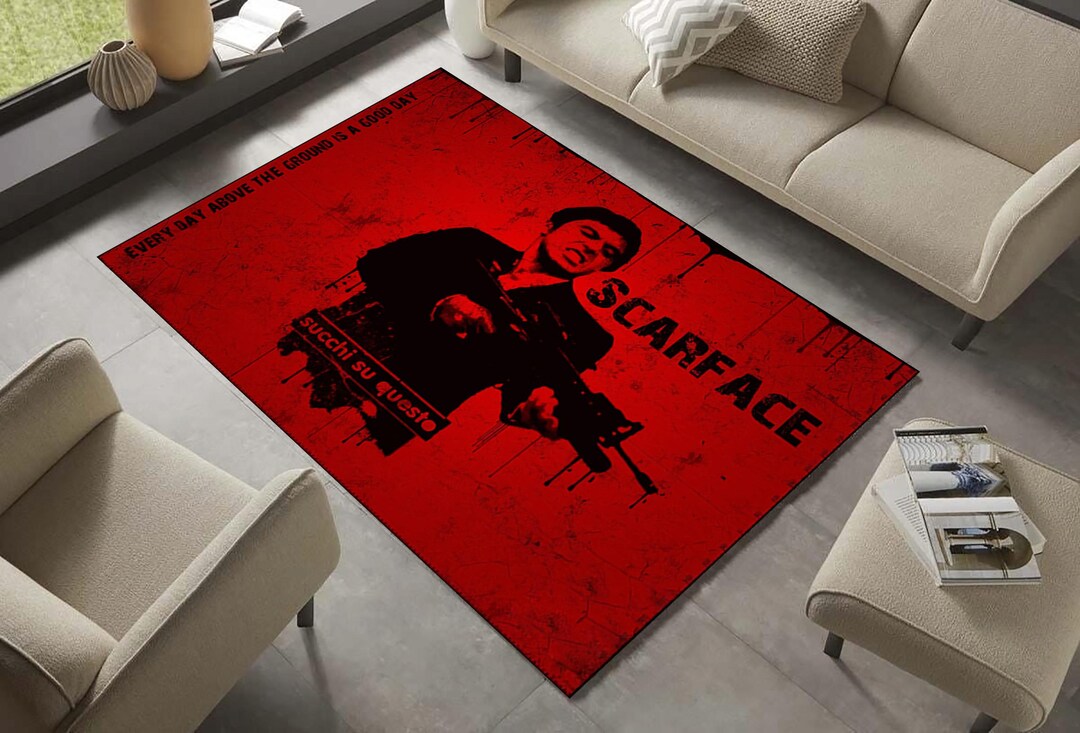 Tony Montana Rug,scarface Rug,alpacino Rug,rugs for Living Room,rugs ...