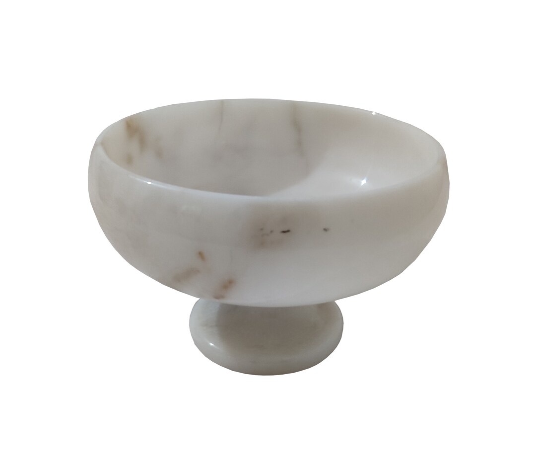 Small Marble Serving Bowl curved Bowl home Bowl gift for - Etsy