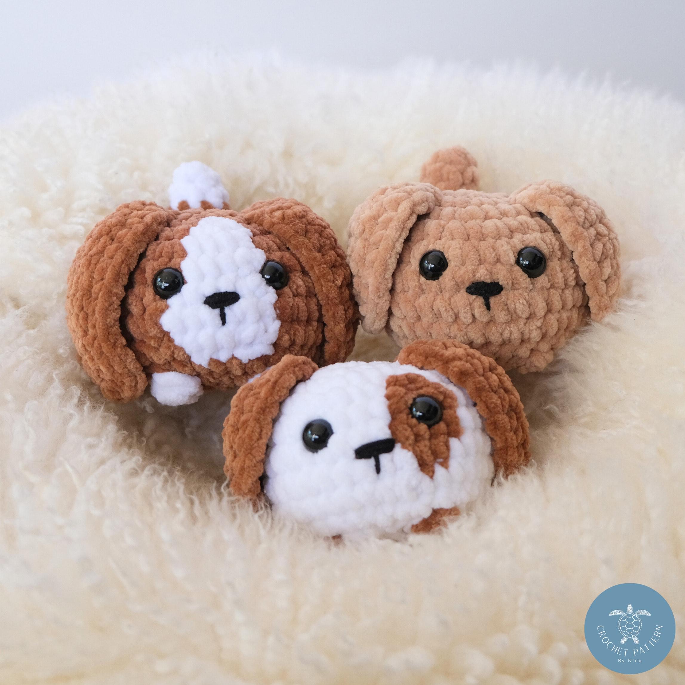 9-in-1 Chubby Bun Dog, NO SEW and Beginner Friendly, Crochet Pattern ...