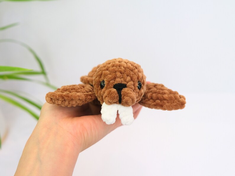 Walrus Turtle Crochet Pattern, LOW SEW, Beginner Friendly, Sea Turtle ...