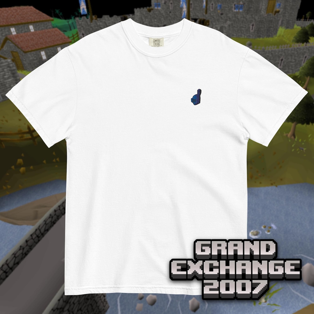 Runescape Embroidered Shirt, Rune Full Helm Shirt, Runescape Gift ...