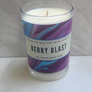 Berry Blast Delight: Fruity Berry Scented Candle Perfect for a Unique ...