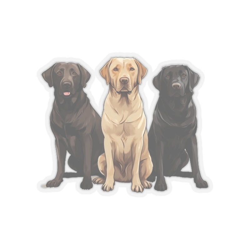 Dog Decal Labrador Retriever Dog Sticker Chocolate Lab Sticker Yellow ...