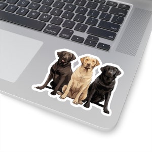 Dog Decal Labrador Retriever Dog Sticker Chocolate Lab Sticker Yellow ...