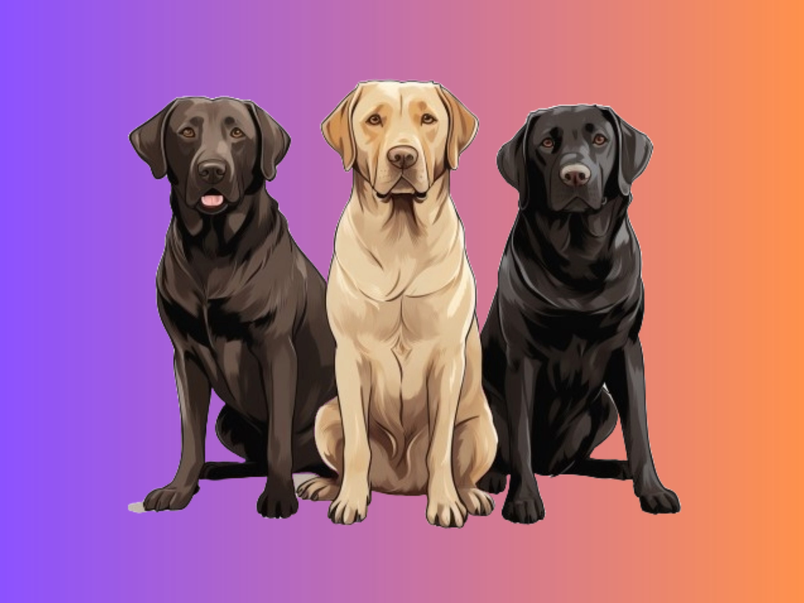 Dog Decal Labrador Retriever Dog Sticker Chocolate Lab Sticker Yellow ...