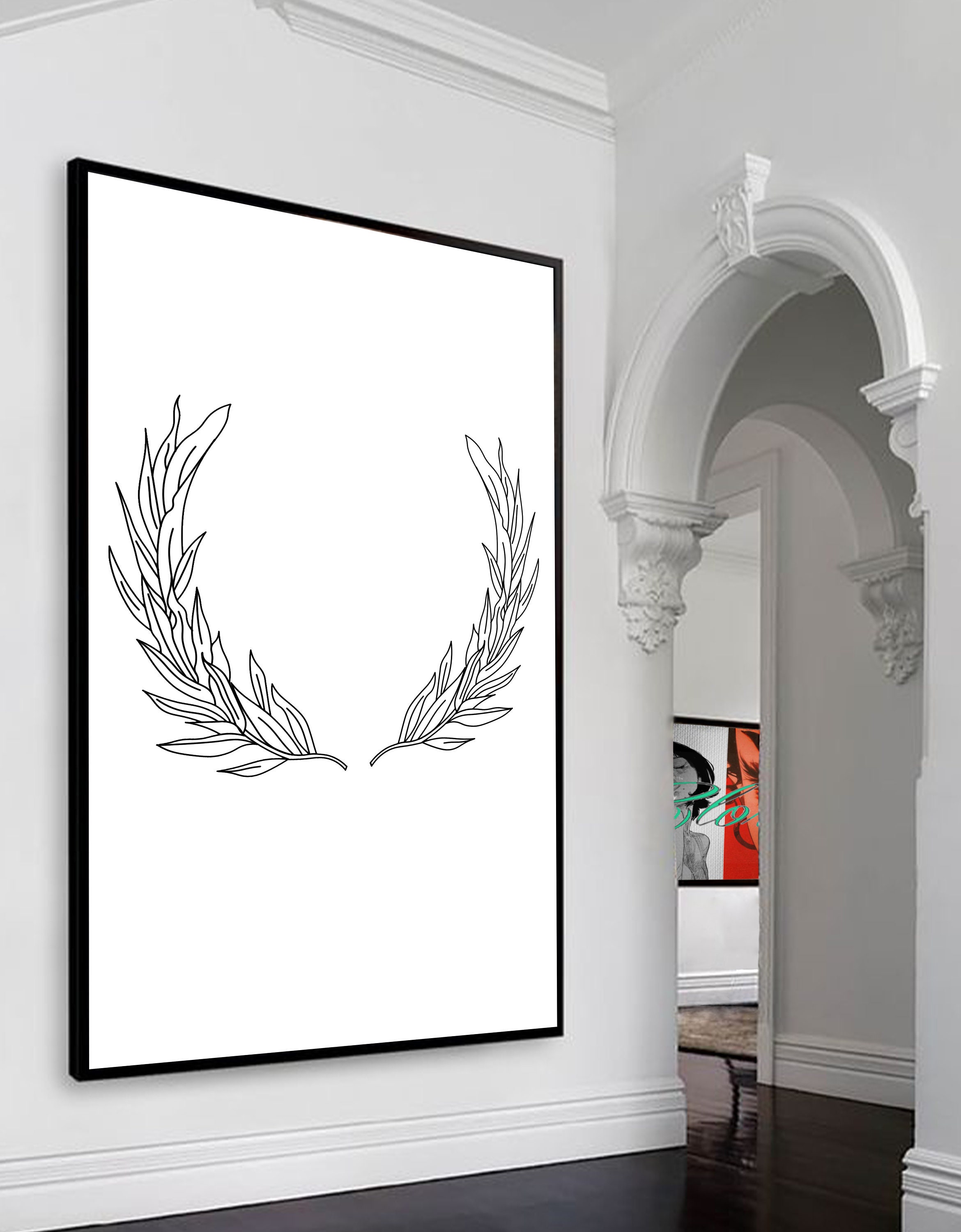 Olive Laurel Wreath, Fineline Tattoo - Etsy