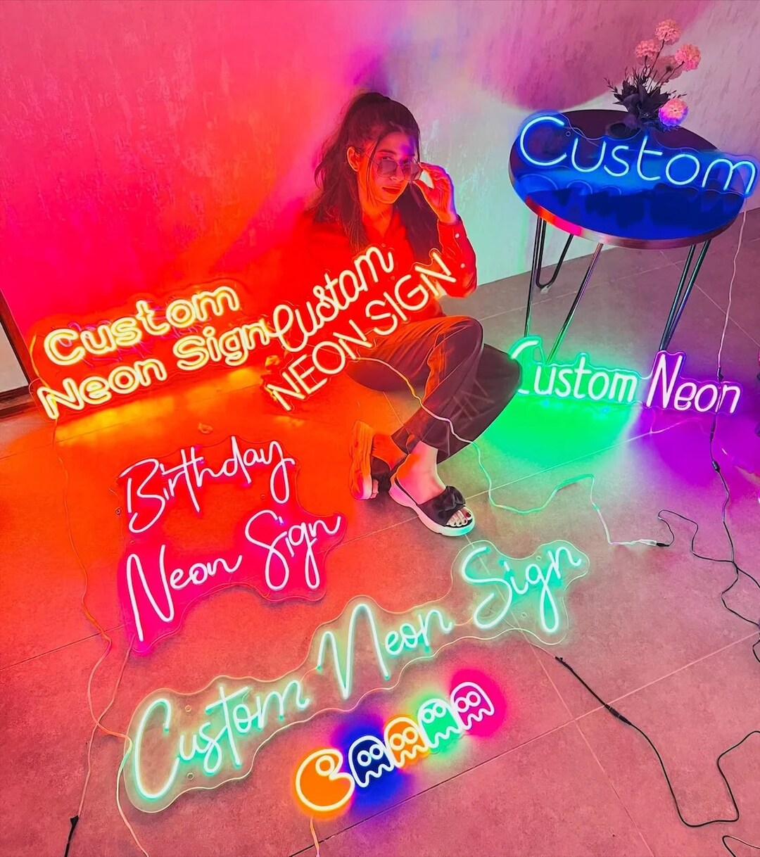 Custom Neon Sign | Neon Sign | Home & Room Decor | Name Signs | Wedding ...