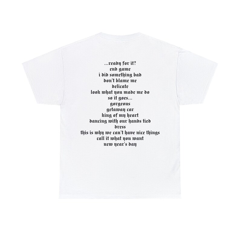 Taylor Swift Reputation T-shirt Taylor Swift Concert & Tour - Etsy