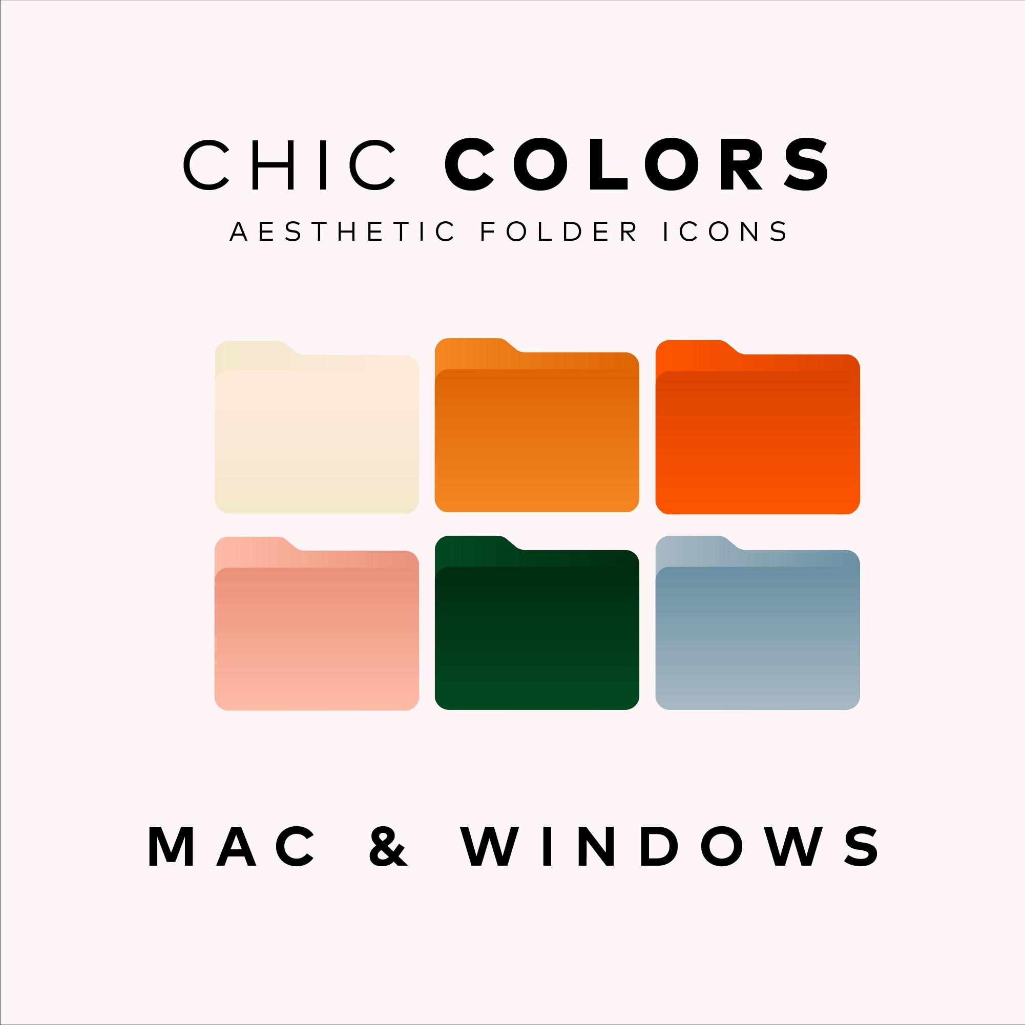 Gradient Bundle Pack Folder Icons 47 Folder Icons Color Pack Aesthetic ...