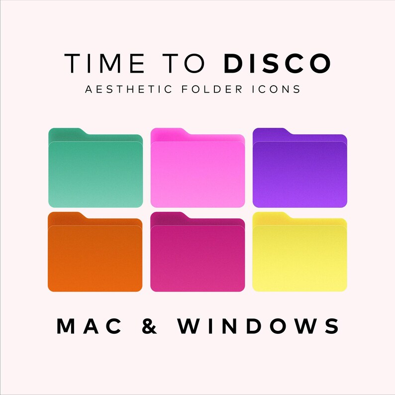Gradient Bundle Pack Folder Icons 47 Folder Icons Color Pack Aesthetic ...