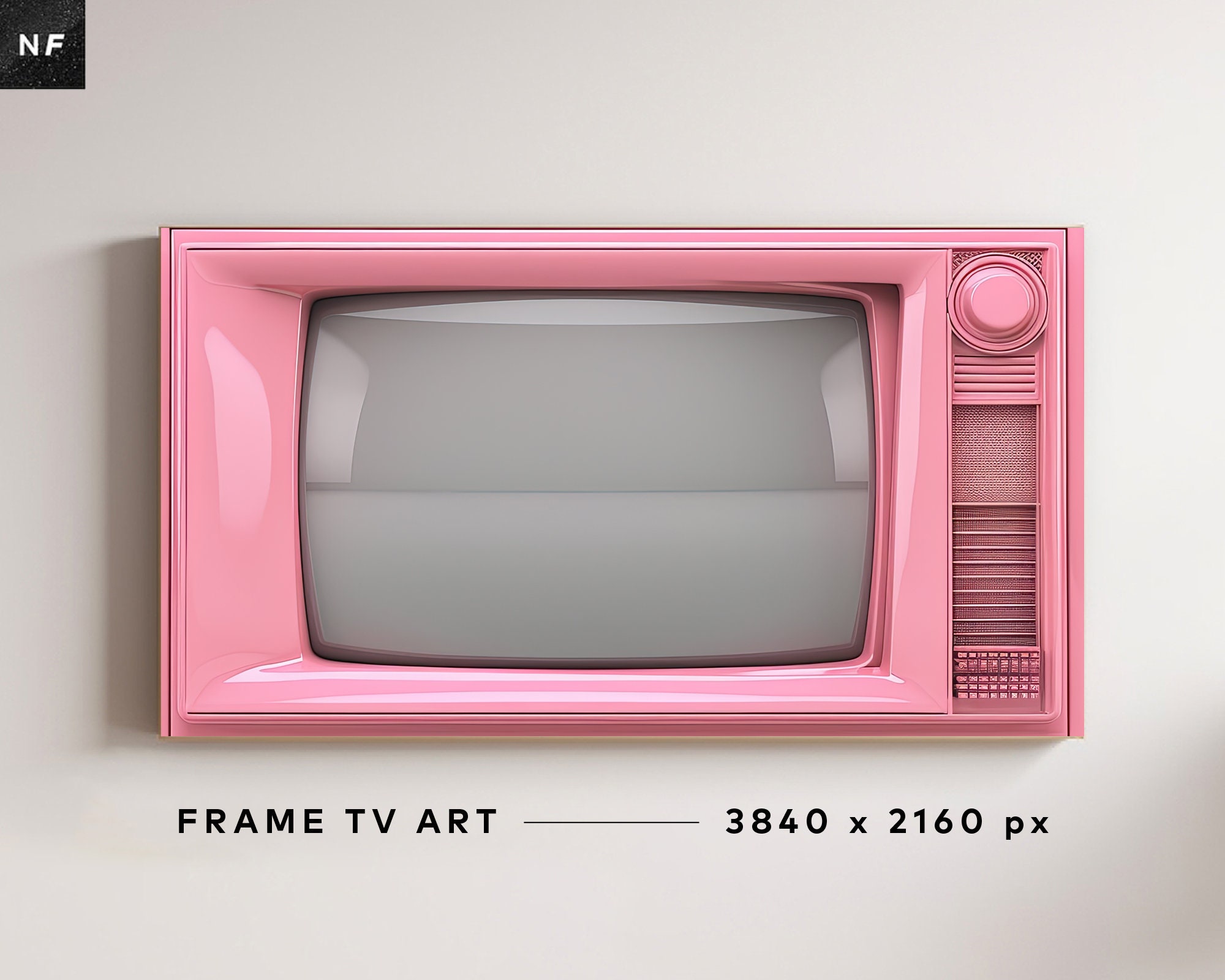 Samsung Pink Frame TV Art, Art for Frame Tv, Retro Oil Painting ...