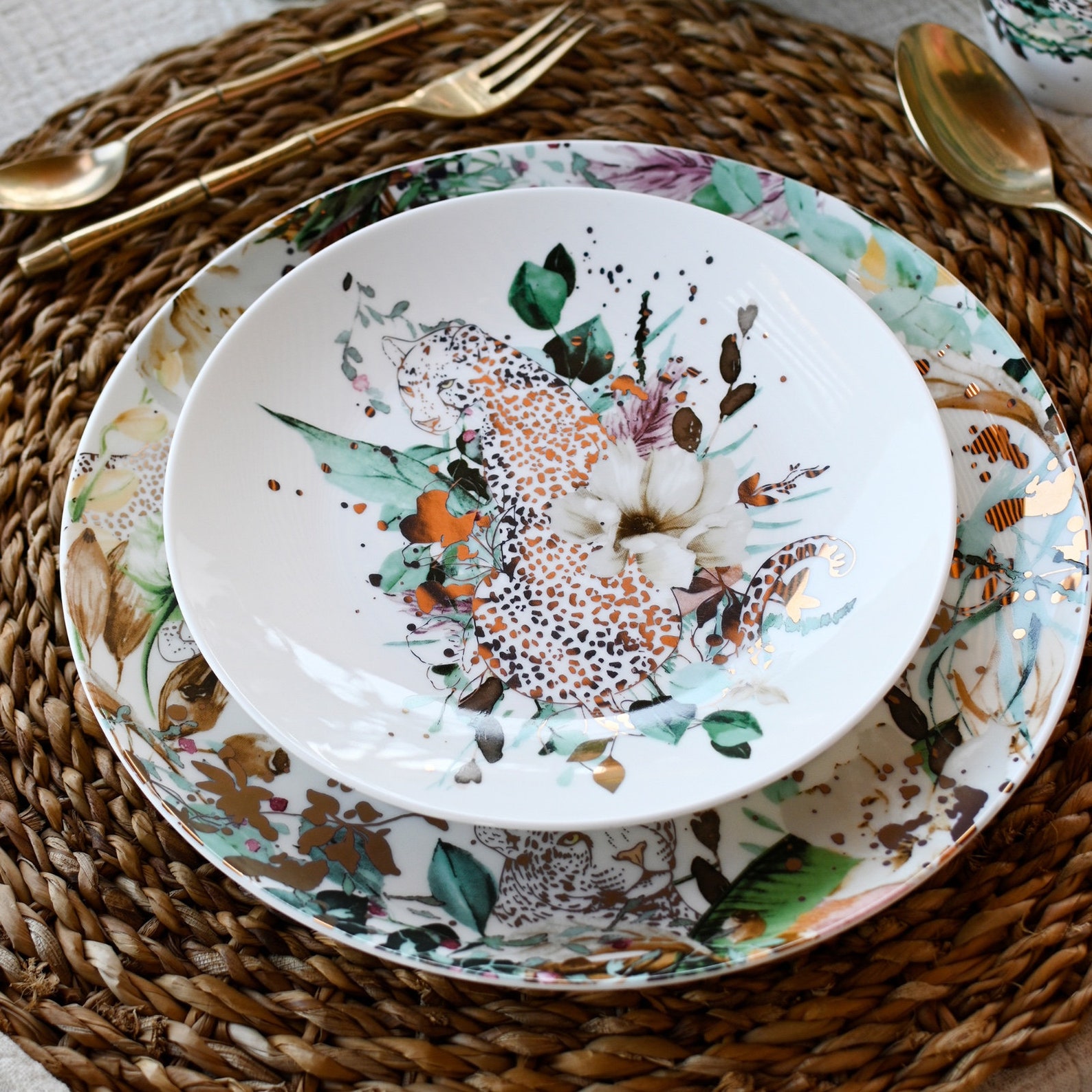 16-pc / 32-pc / 48-pc Dinnerware Sets Fine Bone China Sets Dishes Set ...