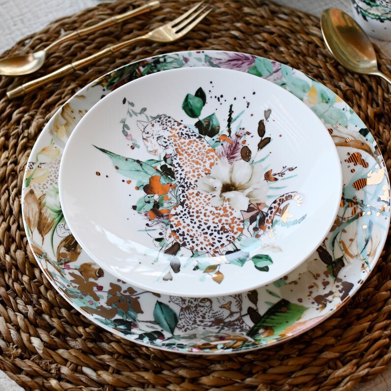 16-pc / 32-pc / 48-pc Dinnerware Sets Fine Bone China Sets Dishes Set ...